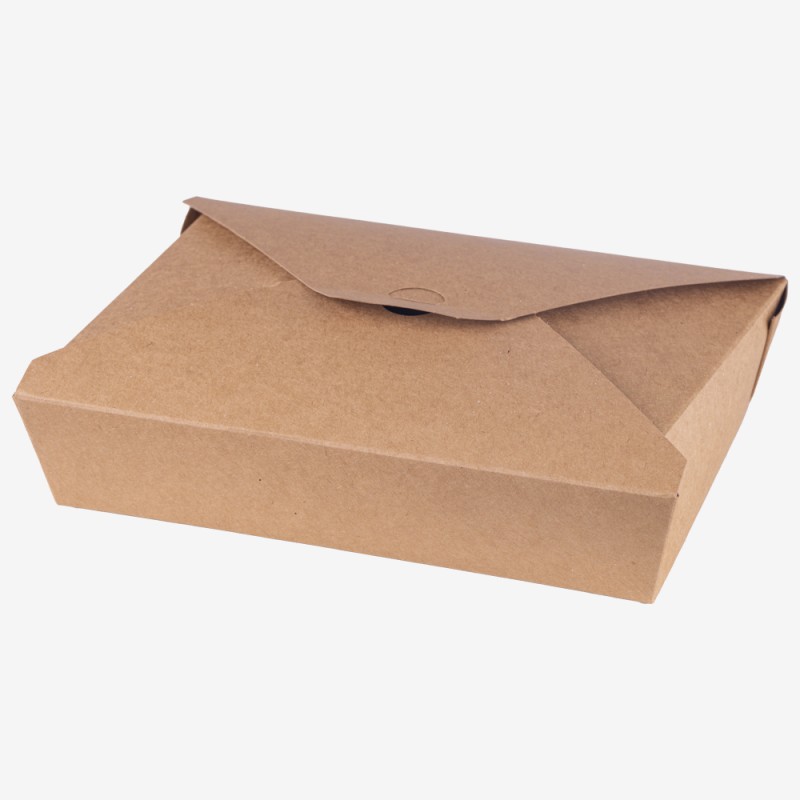 Kraft PE carton 20X14X4,5 cm 1100 ml 50 pcs