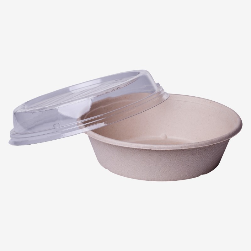 Transparent rPET bowl lids