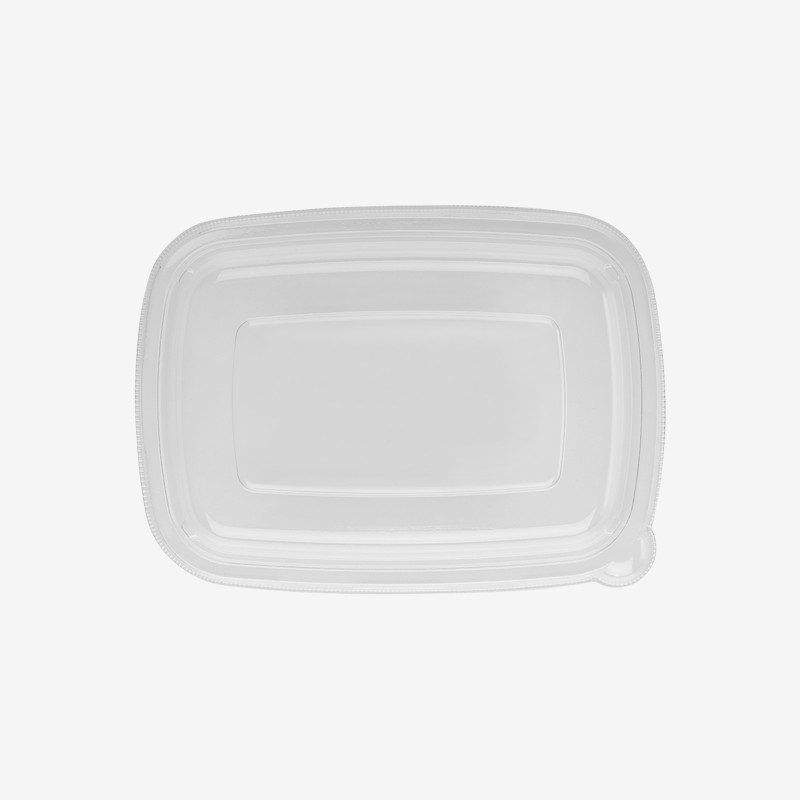 Transparent PET container 23x16 cm lids 50 pcs